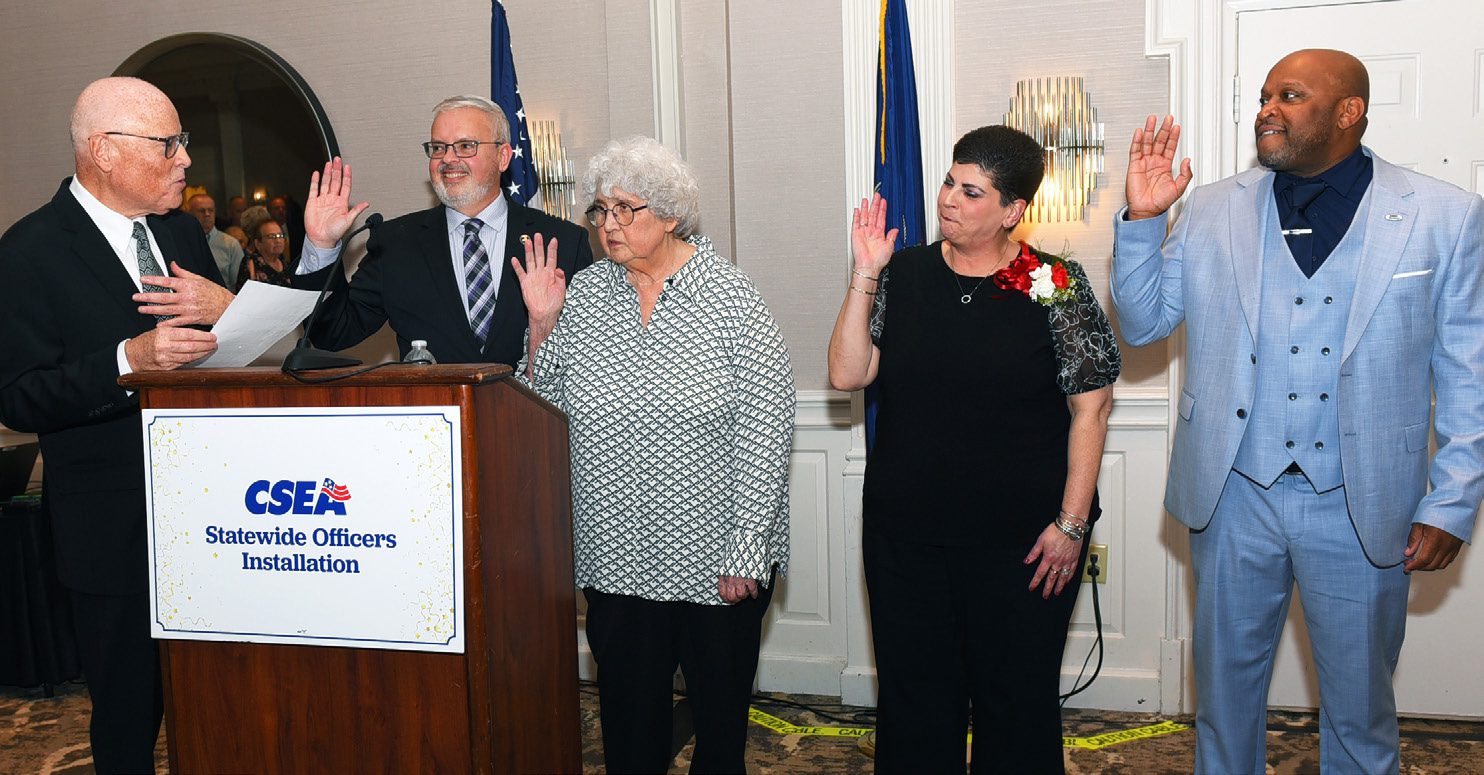 CSEA statewide officers installed - CSEA NY
