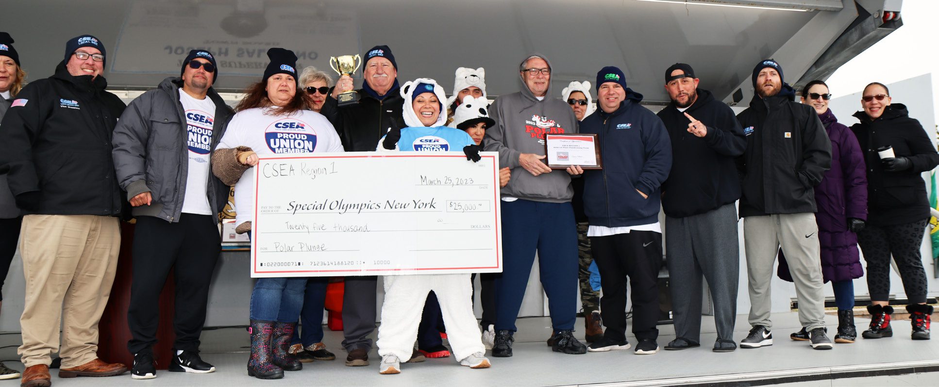 Members take the plunge for Special Olympics New York - CSEA NY