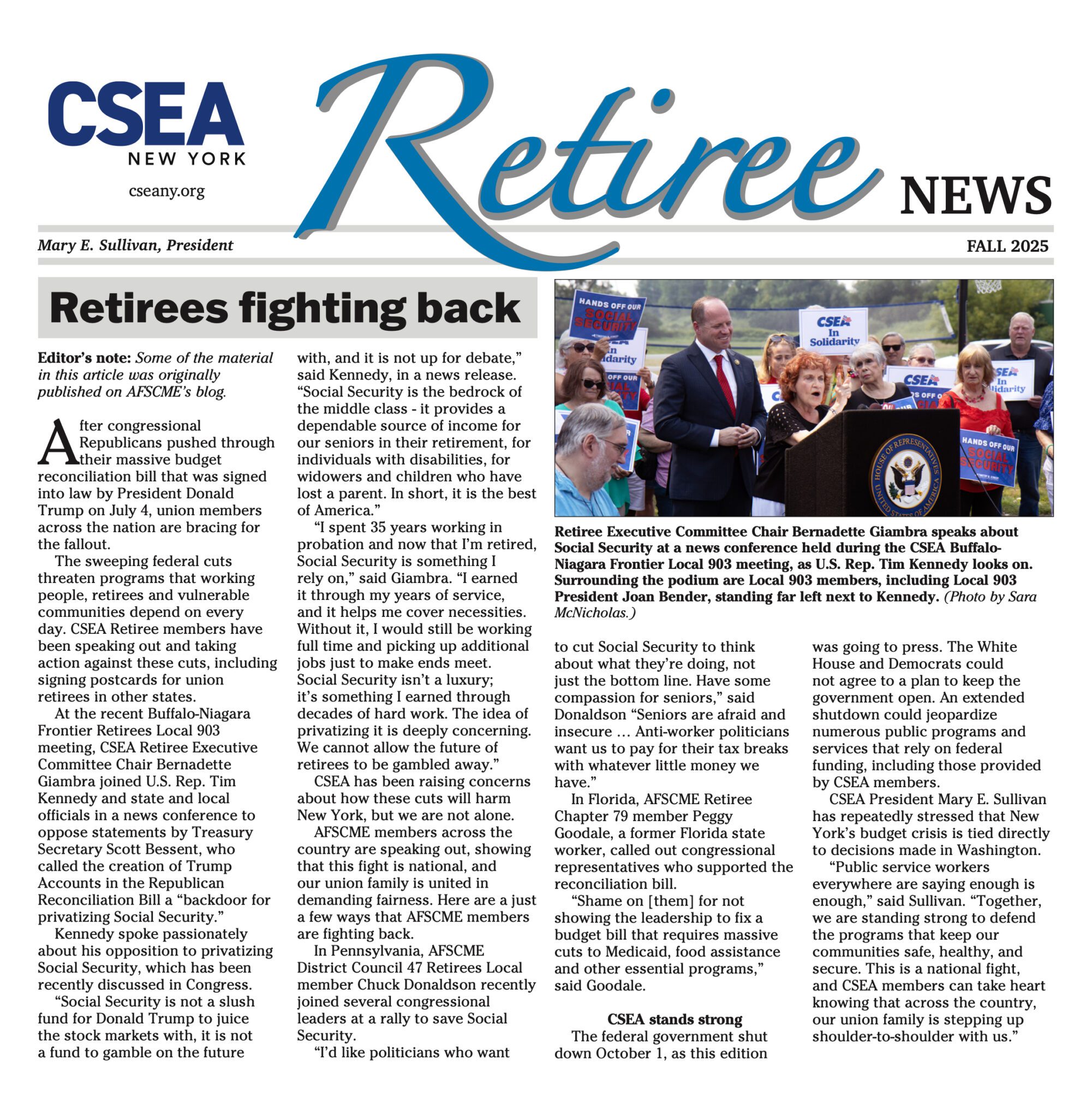 Retirees - CSEA NY